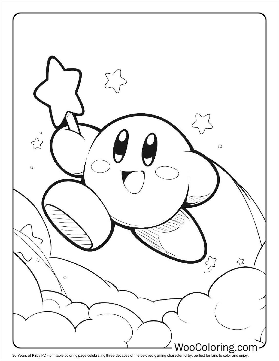 100+ Kirby coloring pages (Free PDF To Print) | Woo Coloring