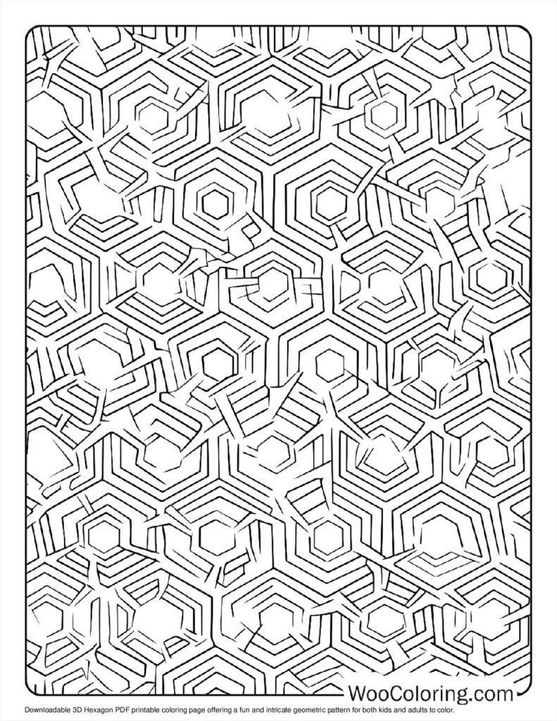 100+ Geometric coloring pages (Free PDF To Print) | Woo Coloring