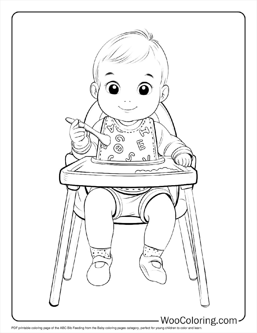 100+ Baby coloring pages (Free PDF To Print) | Woo Coloring