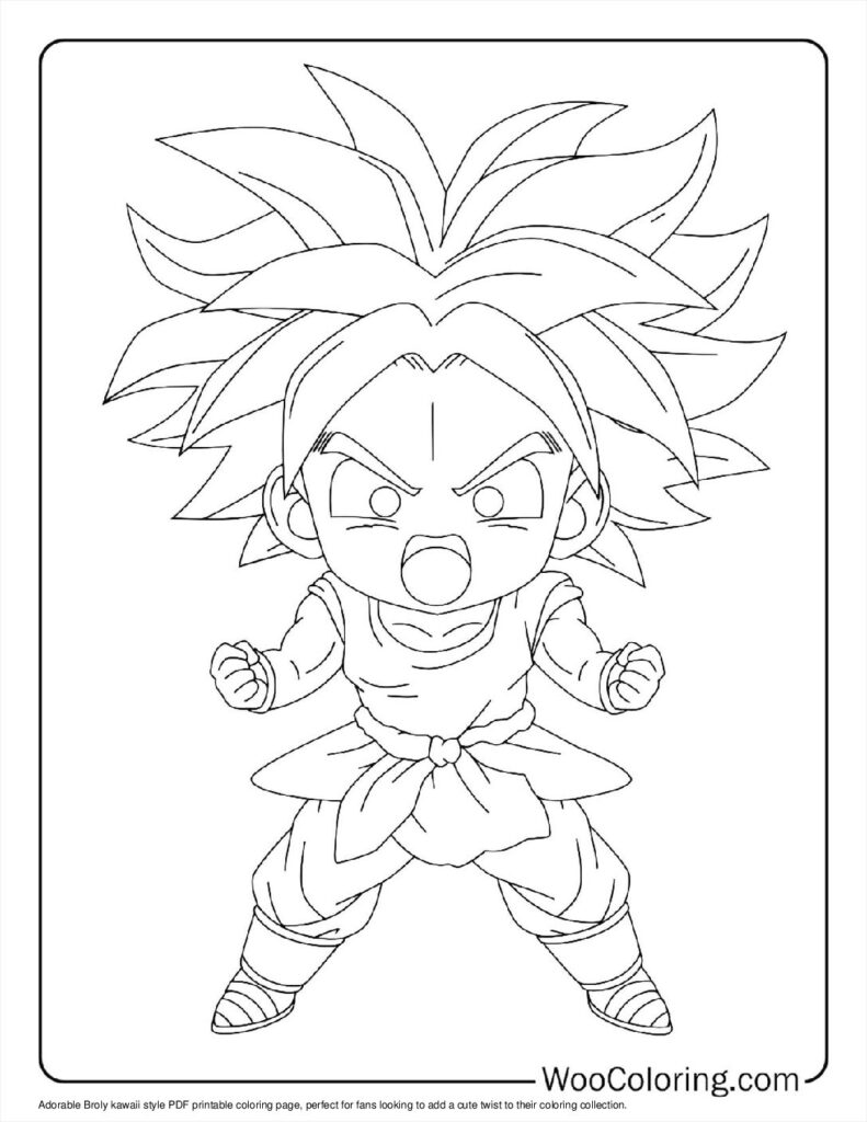 100+ Broly coloring pages (Free PDF To Print) | Woo Coloring