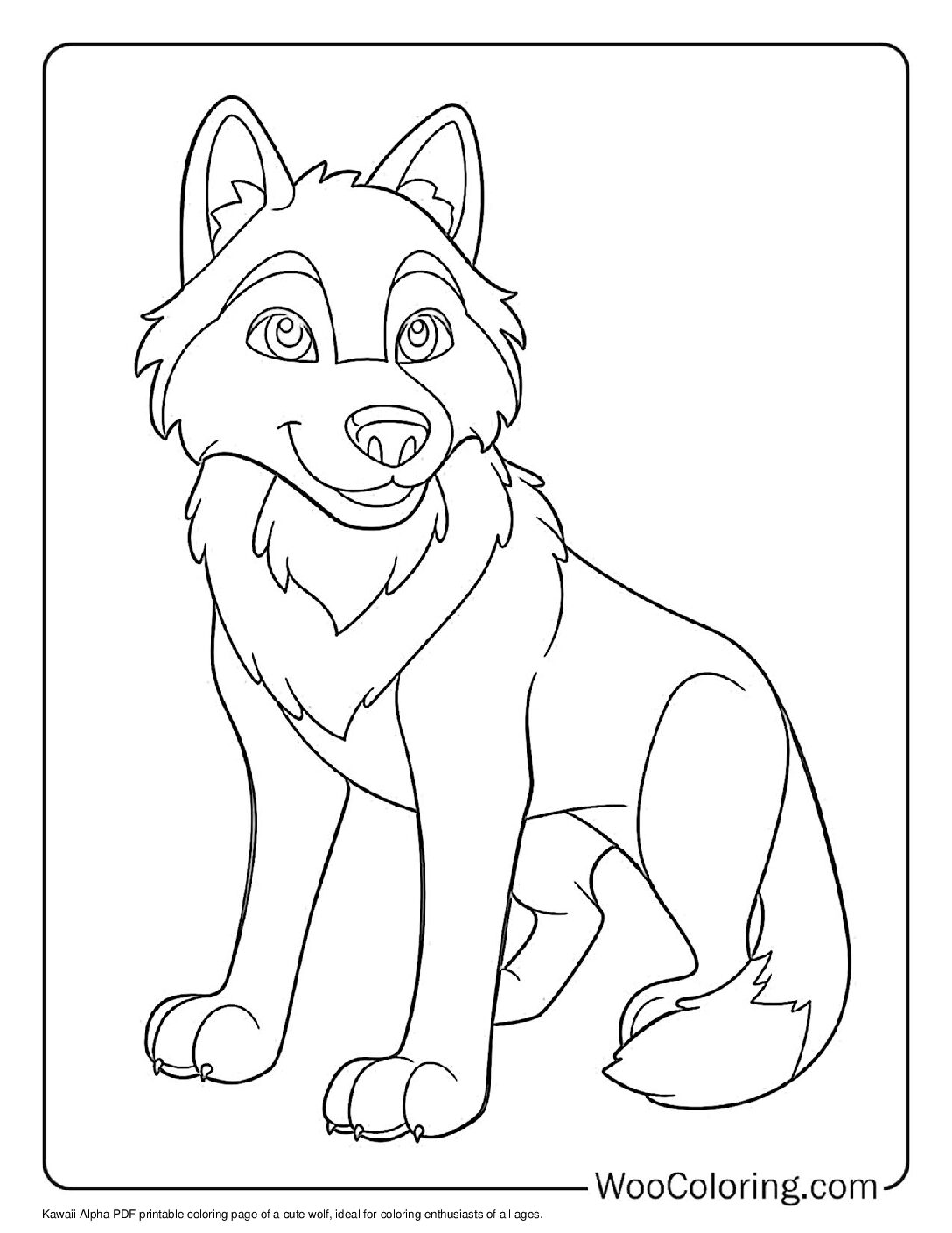 100+ Wolf coloring pages (Free PDF To Print) | Woo Coloring