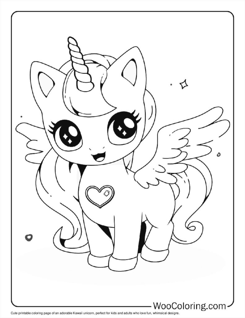 100+ Unicorn Cat coloring pages (Free PDF To Print) | Woo Coloring
