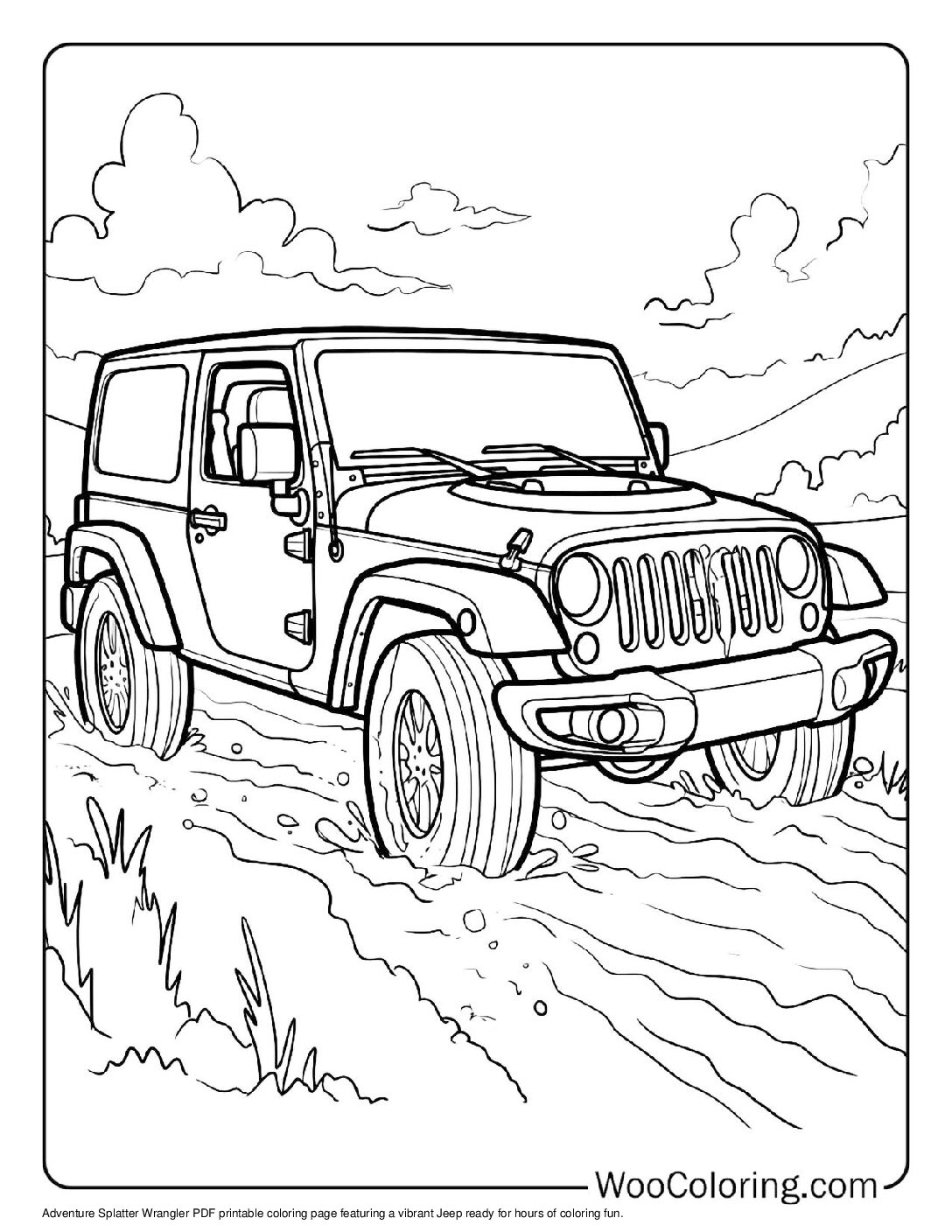100+ Jeep coloring pages (Free PDF To Print) | Woo Coloring