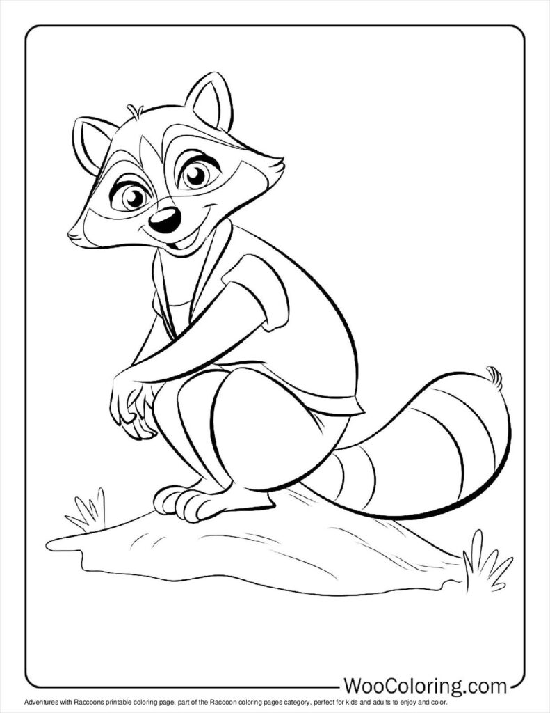 100+ Raccoon coloring pages (Free PDF To Print) | Woo Coloring