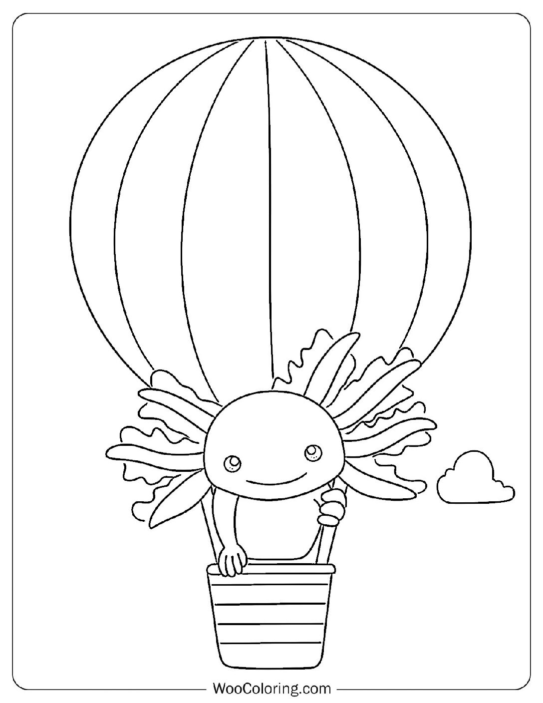 100+ Axolotl coloring pages (Free PDF To Print) | Woo Coloring