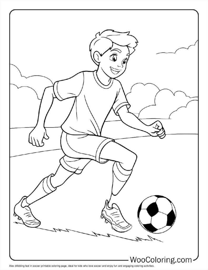 100+ Soccer coloring pages (Free PDF To Print) | Woo Coloring