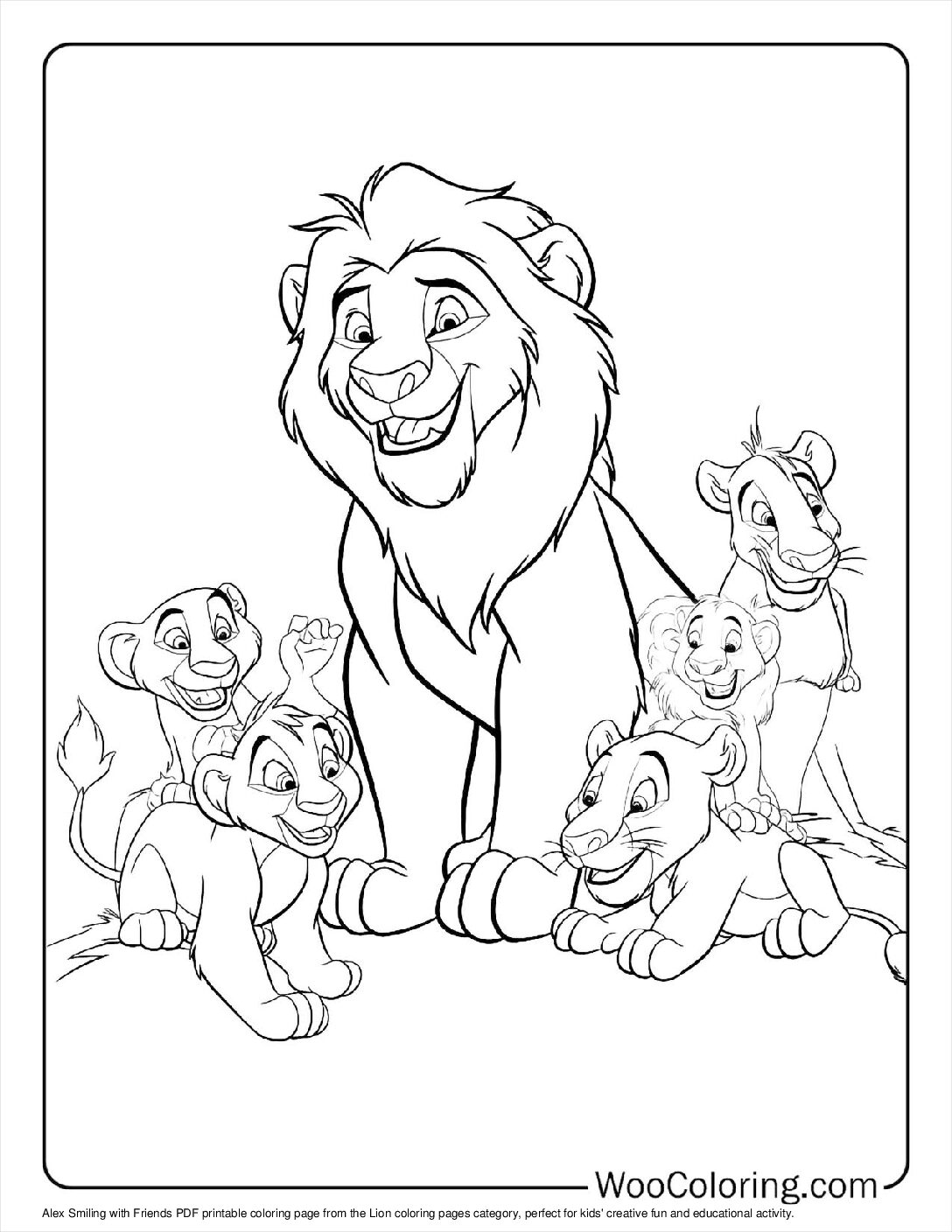 100+ Lion coloring pages (Free PDF To Print) | Woo Coloring