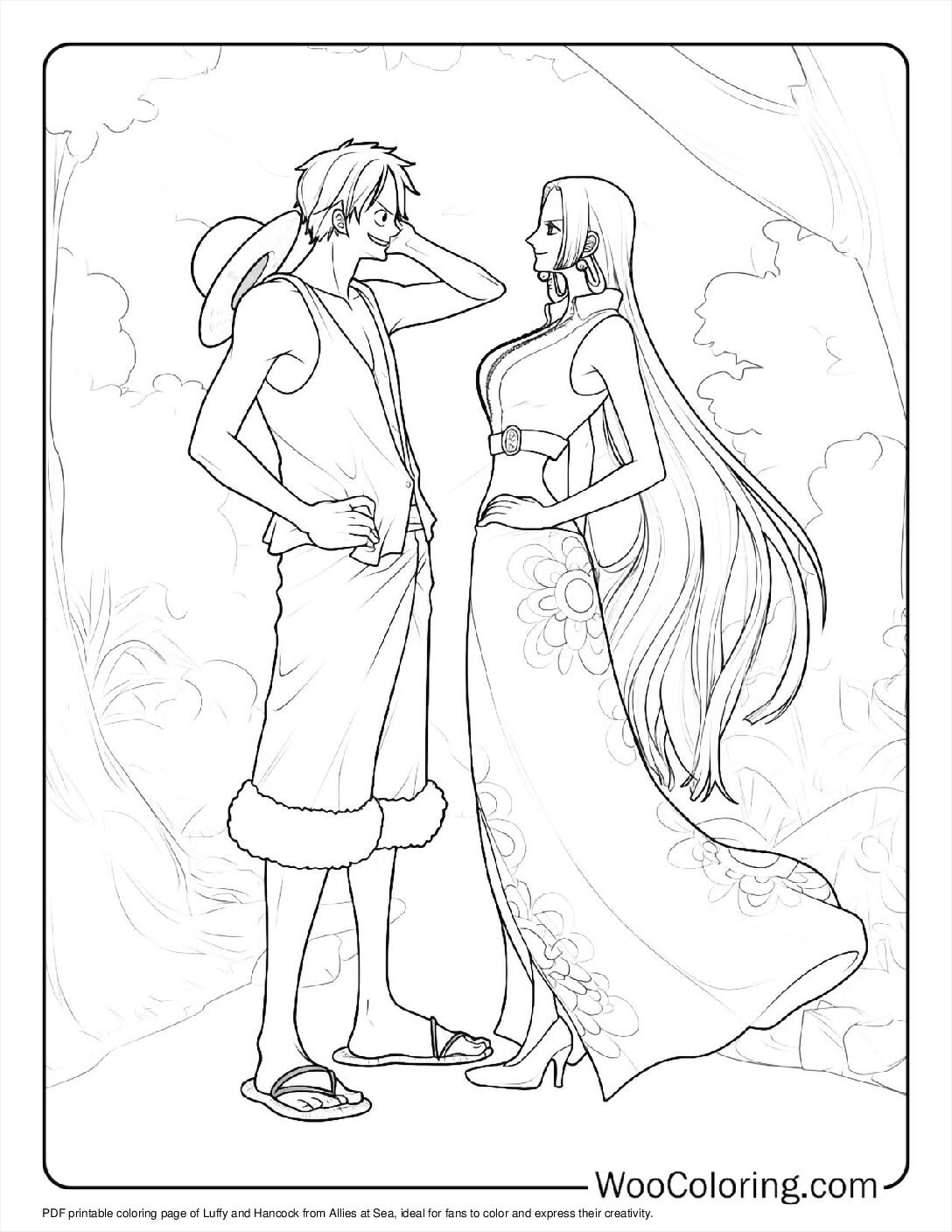 100+ Luffy coloring pages (Free PDF To Print) | Woo Coloring