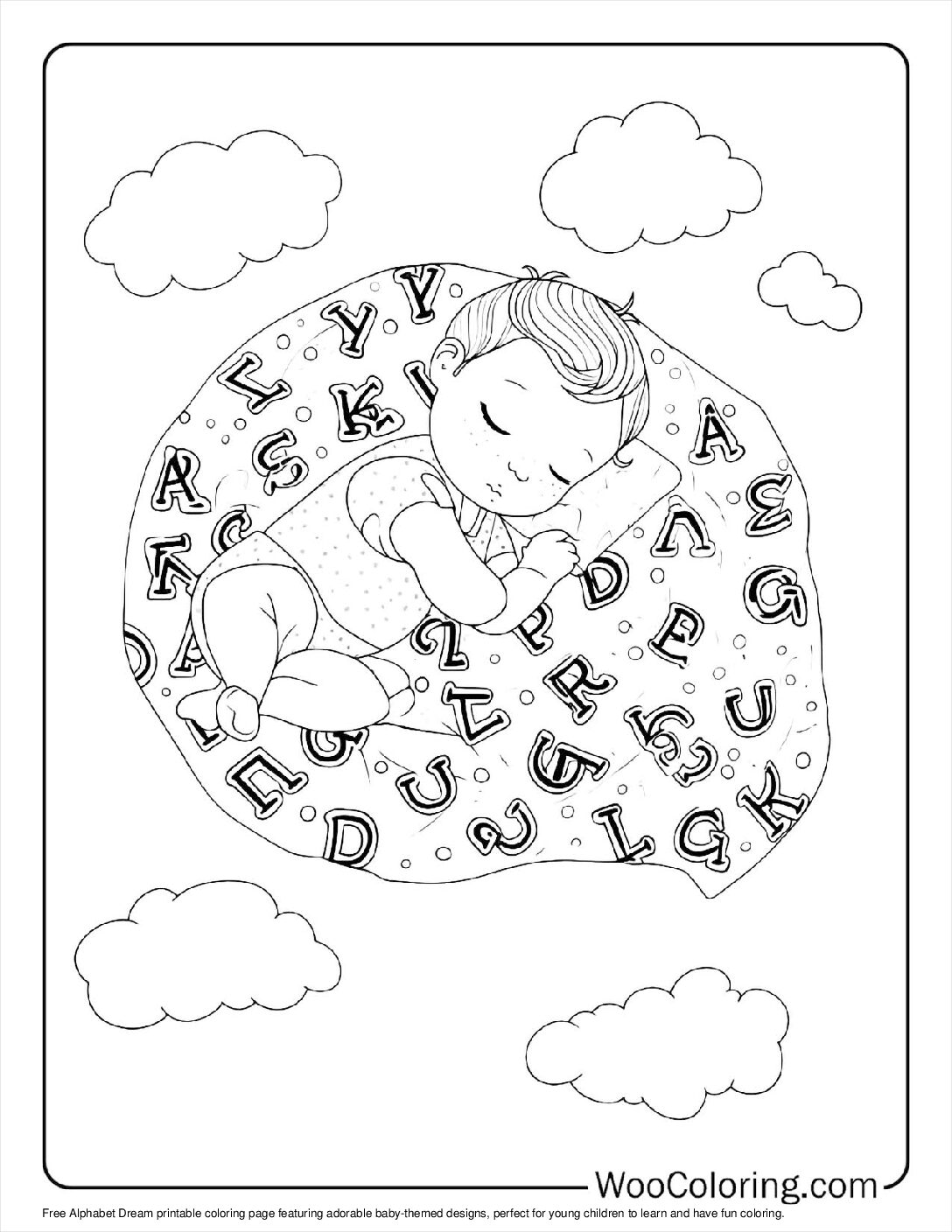 100+ Baby coloring pages (Free PDF To Print) | Woo Coloring