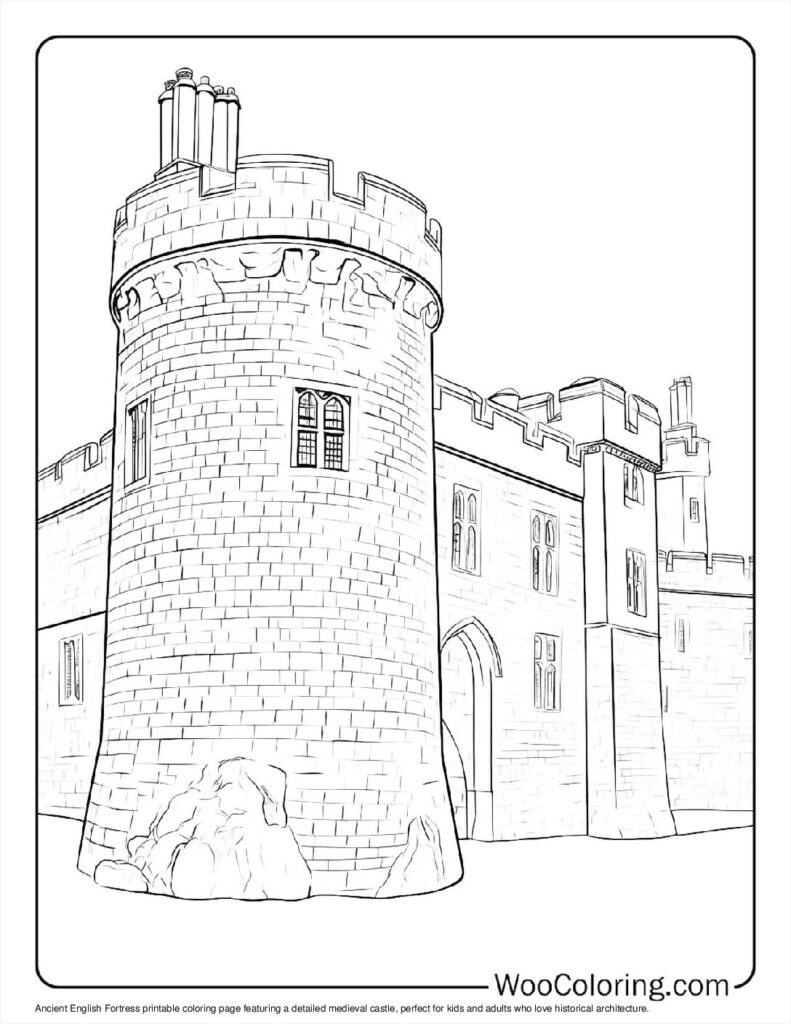 100+ Castle coloring pages (Free PDF To Print) | Woo Coloring