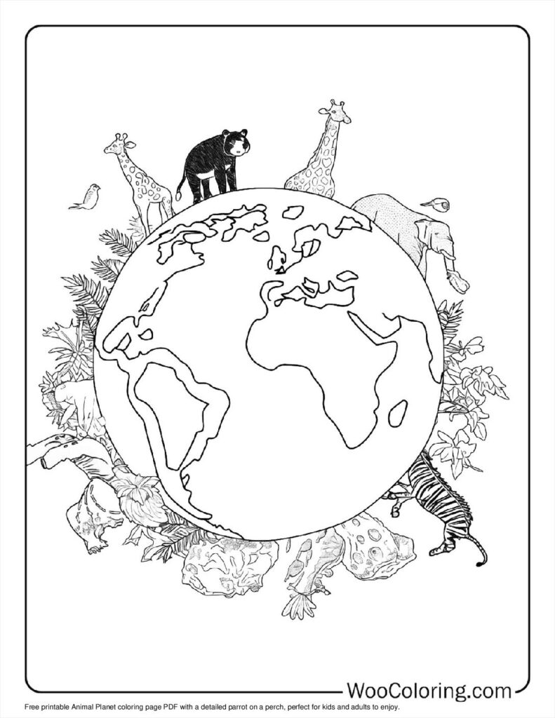 100+ Earth coloring pages (Free PDF To Print) | Woo Coloring