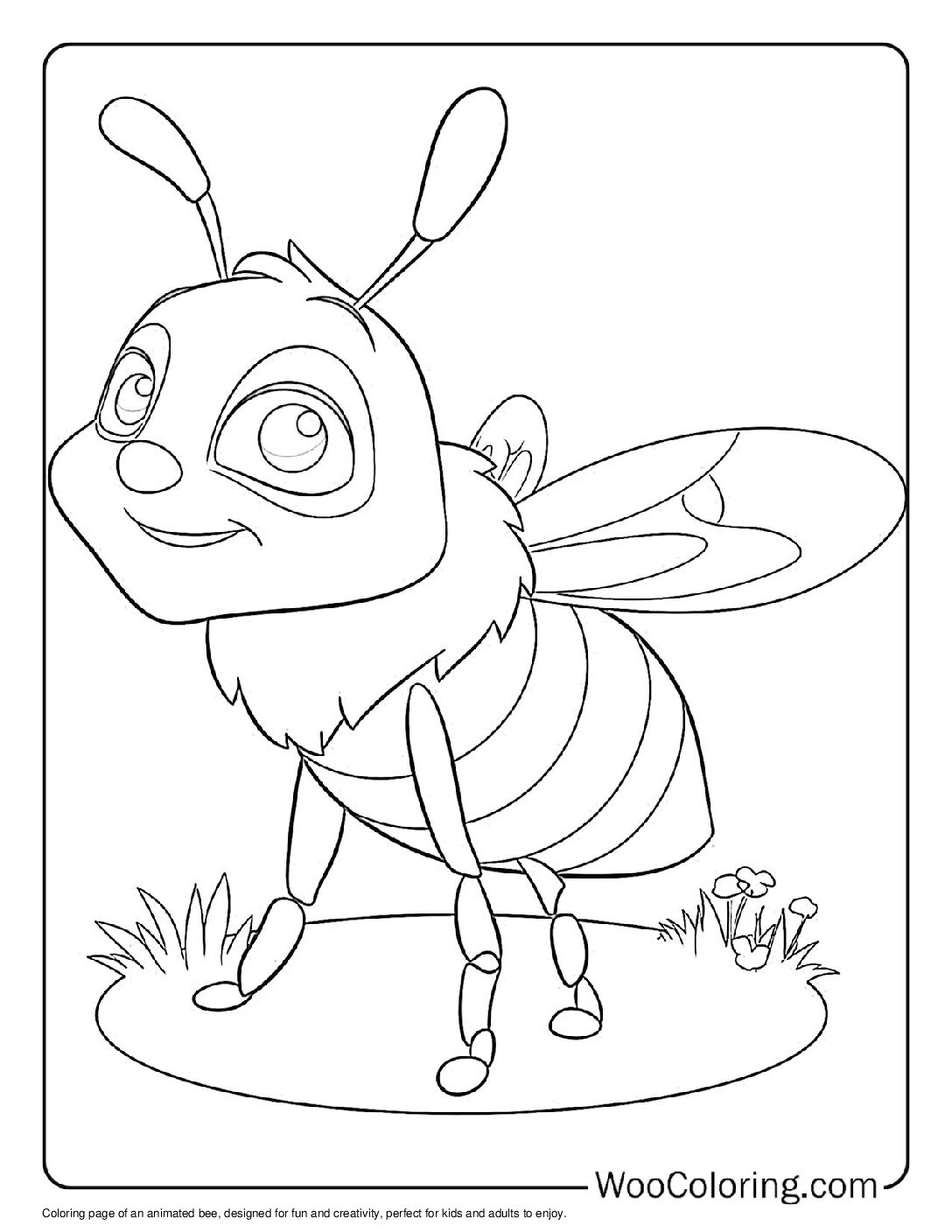 100+ Bee coloring pages (Free PDF To Print) | Woo Coloring