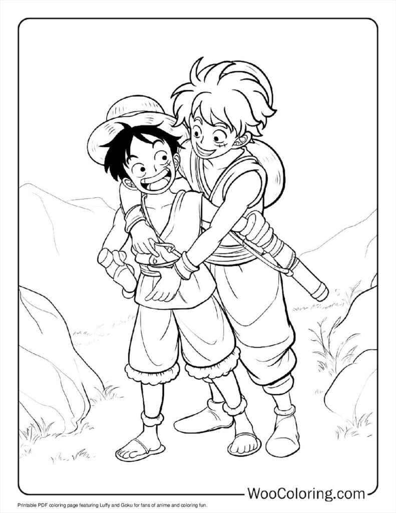 100+ Luffy coloring pages (Free PDF To Print) | Woo Coloring