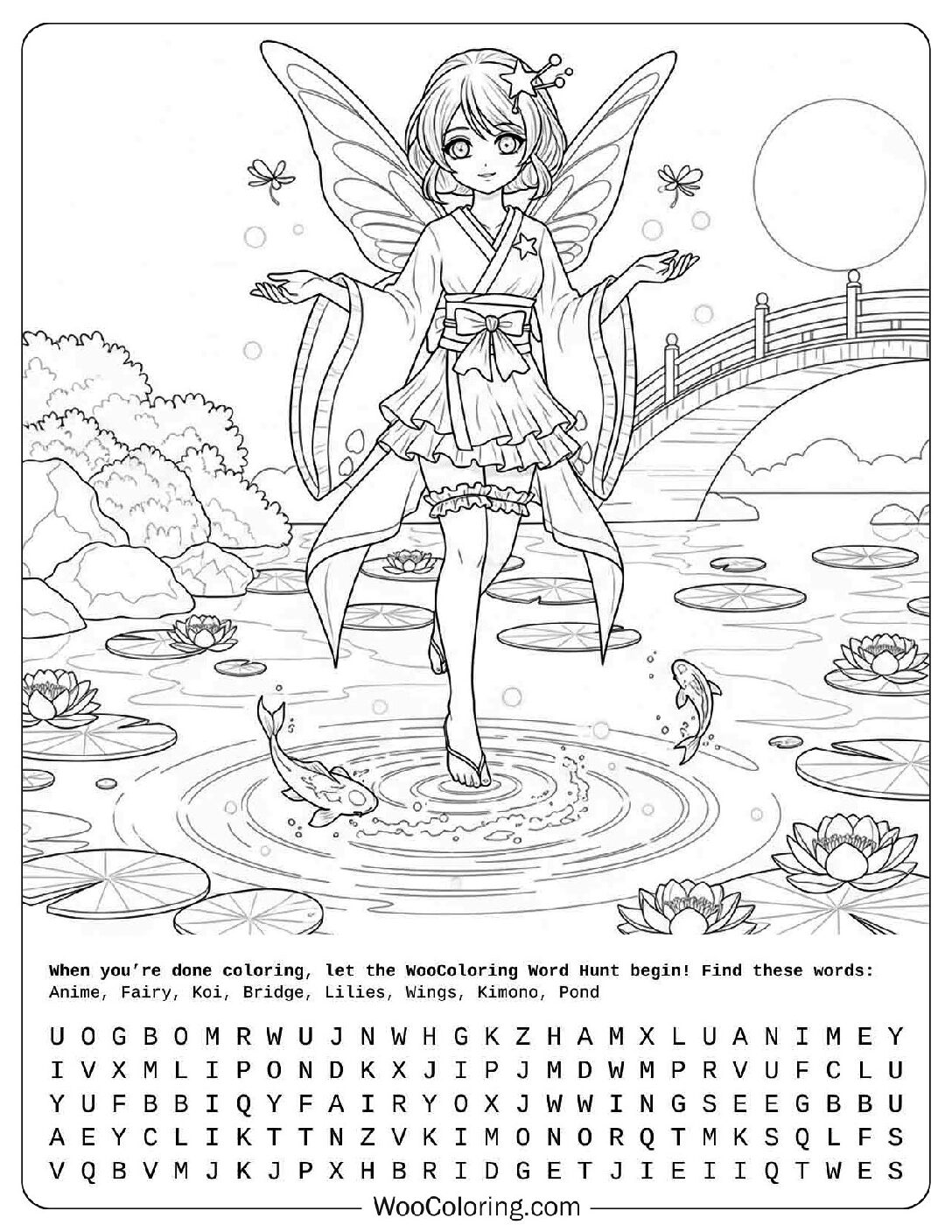 36 Fairy Coloring Pages (Free PDF To Print) | Woo Coloring