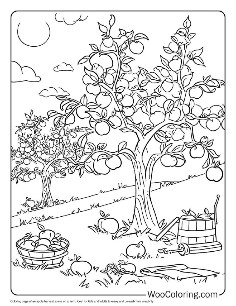 100+ Farm coloring pages (Free PDF To Print) | Woo Coloring