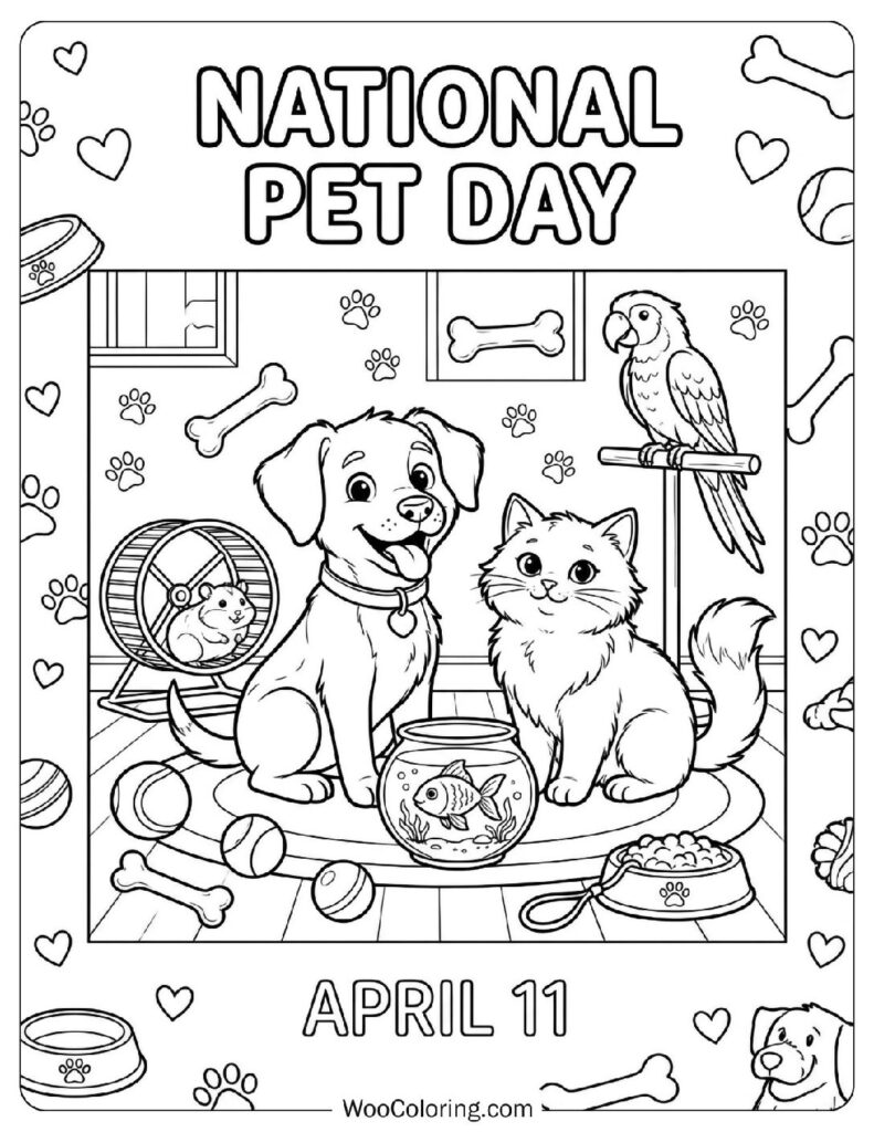 30 April Coloring Pages (Free PDF To Print) | Woo Coloring
