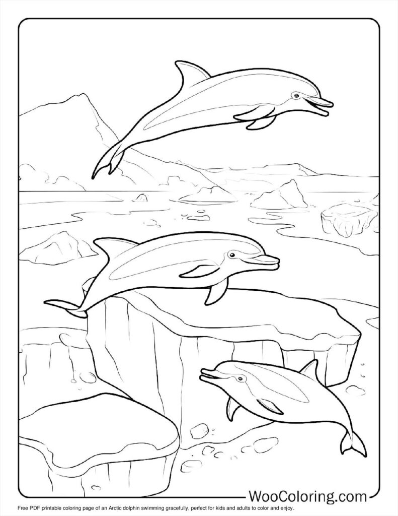 100+ Dolphin coloring pages (Free PDF To Print) | Woo Coloring