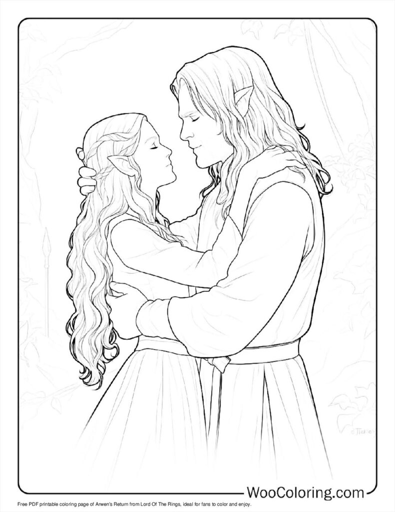 100+ Lord Of The Rings coloring pages (Free PDF To Print) | Woo Coloring