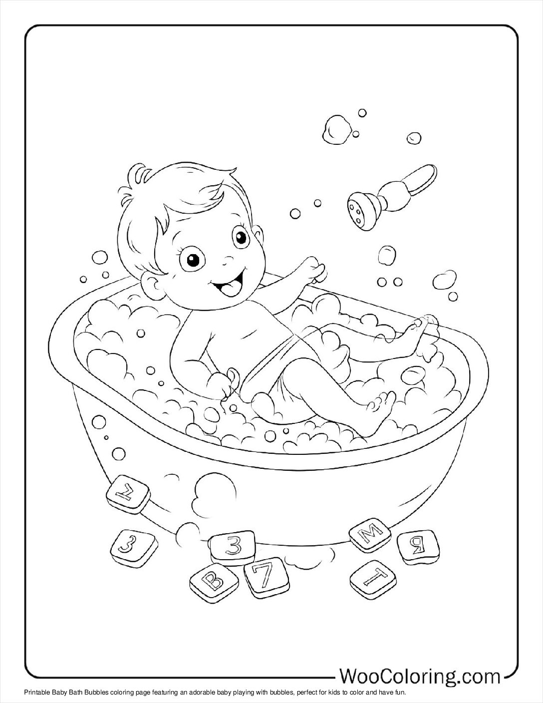 100+ Baby coloring pages (Free PDF To Print) | Woo Coloring