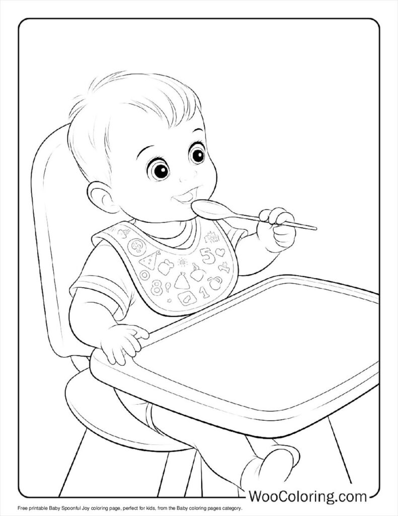 100+ Baby coloring pages (Free PDF To Print) | Woo Coloring