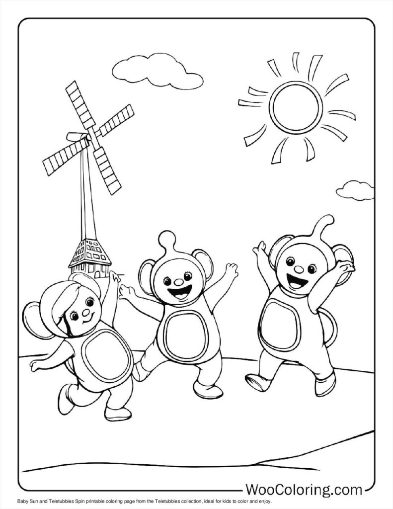 100+ Teletubbies coloring pages (Free PDF To Print) | Woo Coloring