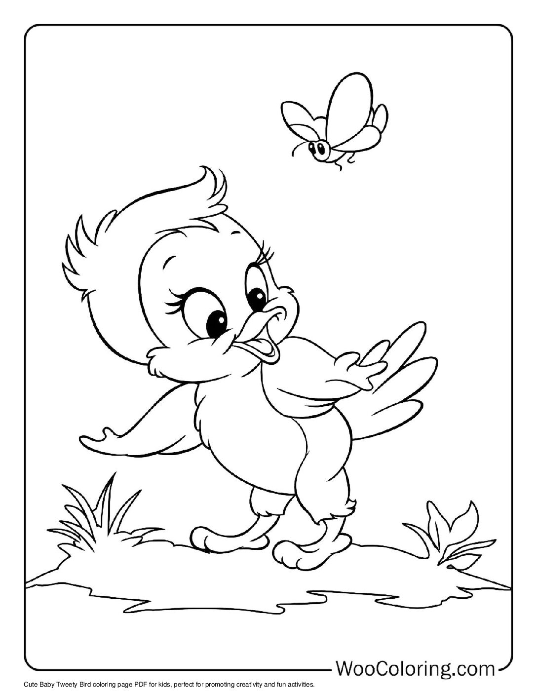 100+ Tweety Bird coloring pages (Free PDF To Print) | Woo Coloring