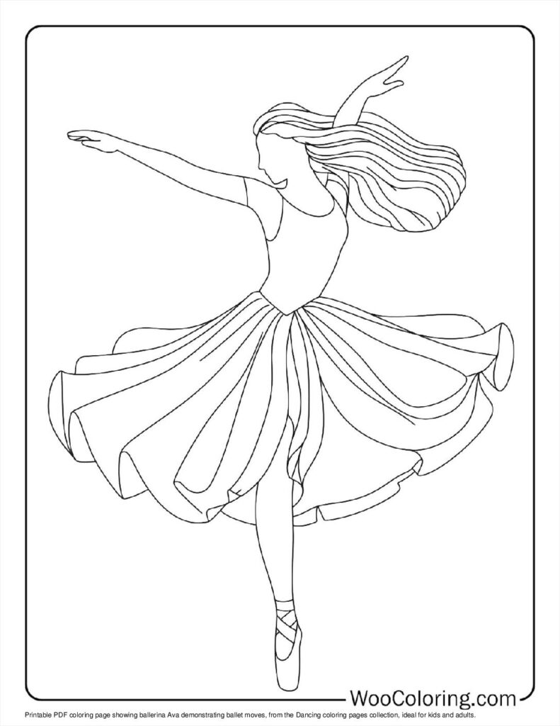 100+ Dancing coloring pages (Free PDF To Print) | Woo Coloring