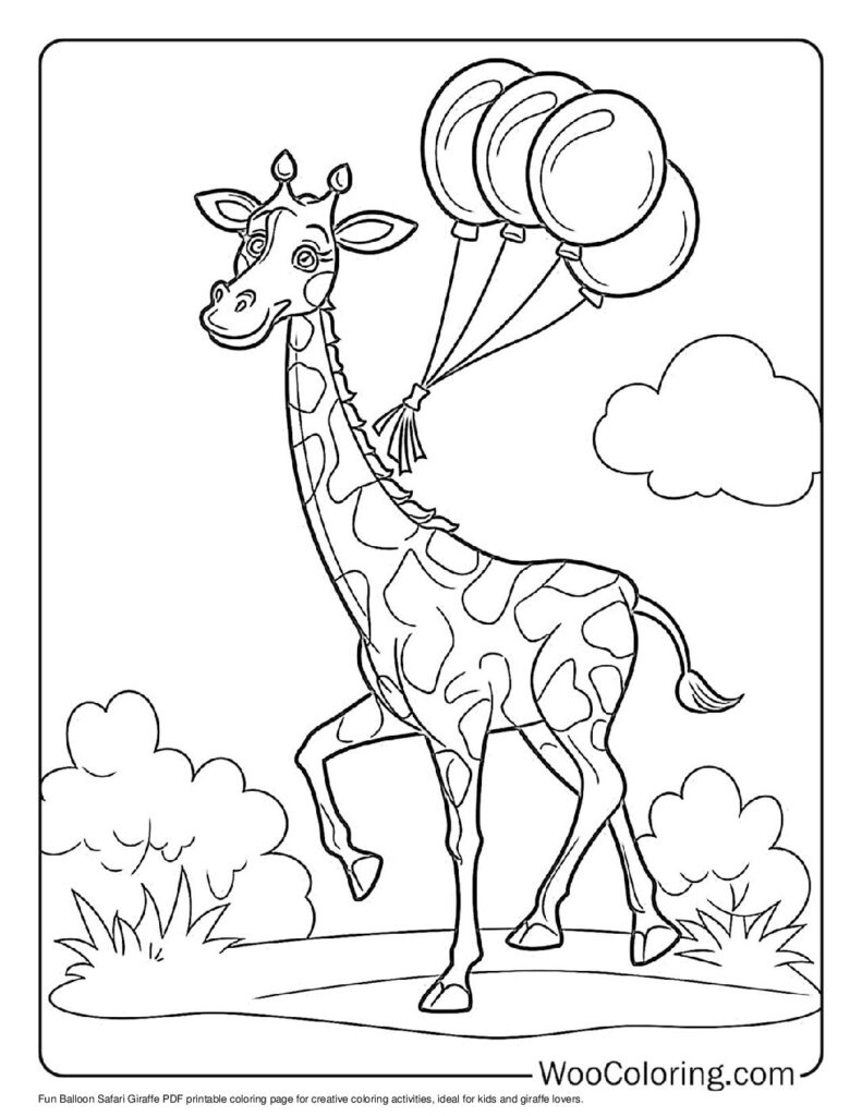 100+ Giraffe coloring pages (Free PDF To Print) | Woo Coloring