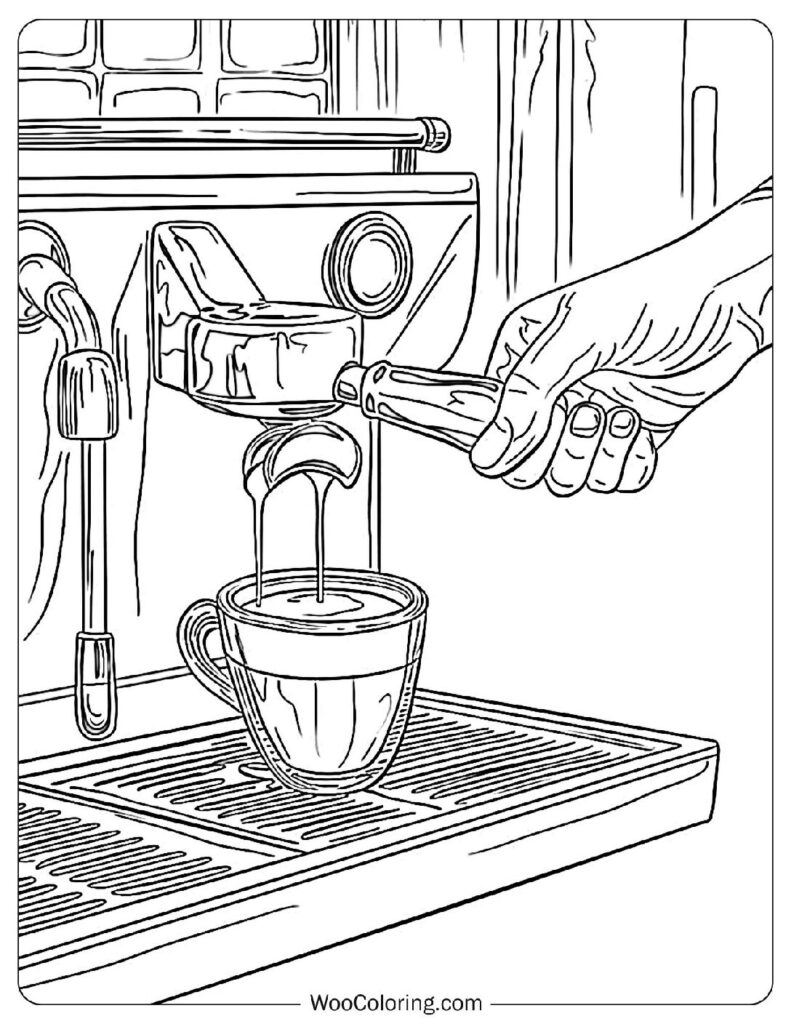 34 Coffee Coloring Pages (Free PDF To Print) | Woo Coloring