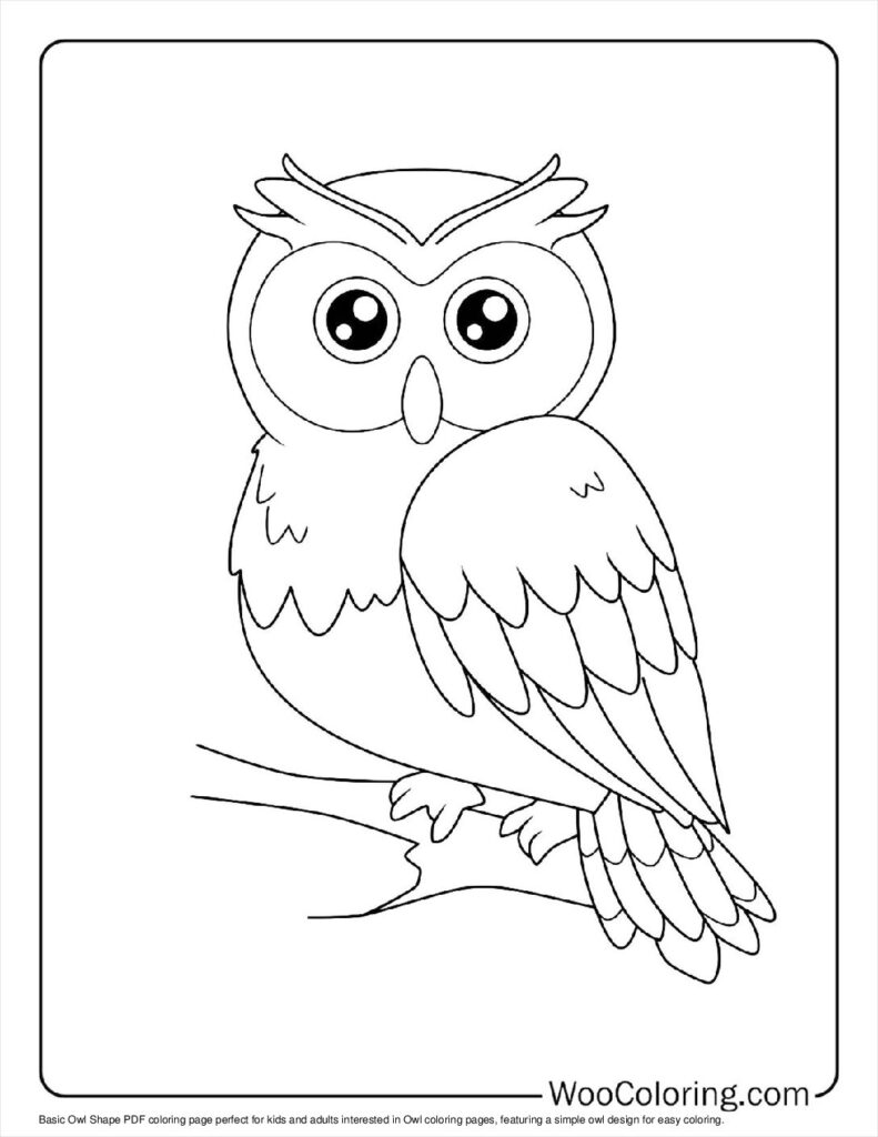100+ Owl coloring pages (Free PDF To Print) | Woo Coloring