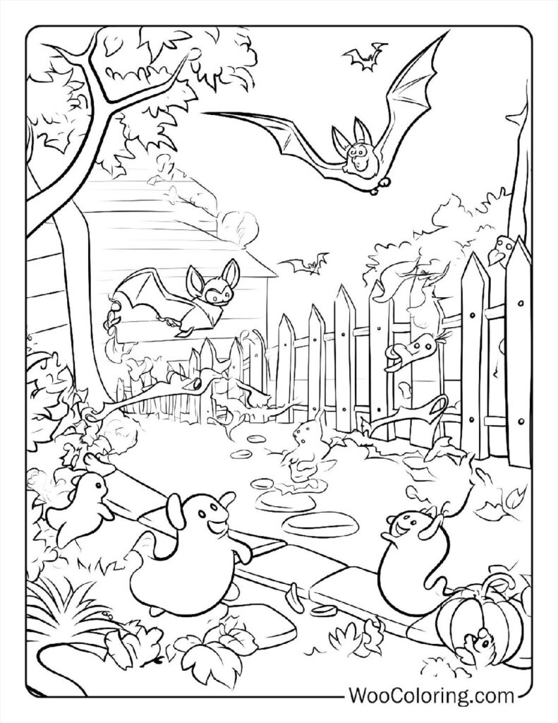 100+ Bat coloring pages (Free PDF To Print) | Woo Coloring