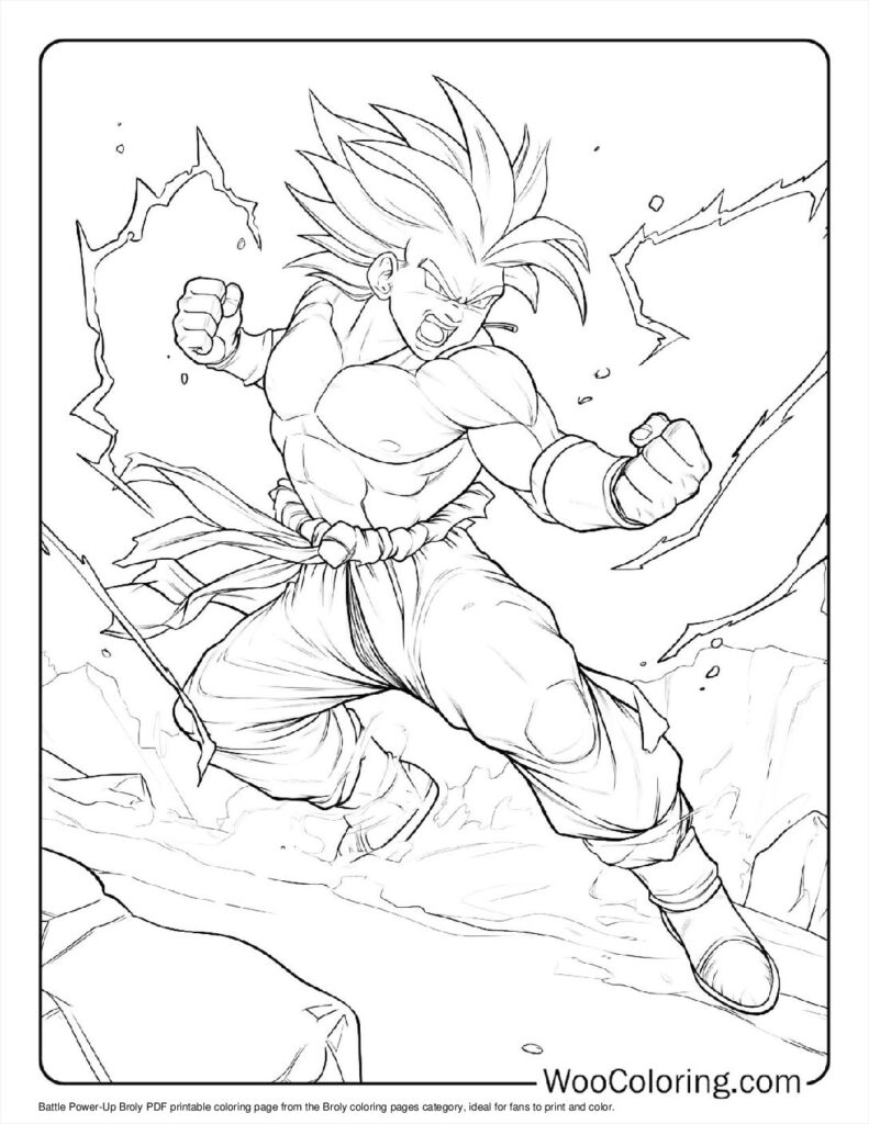 100+ Broly coloring pages (Free PDF To Print) | Woo Coloring