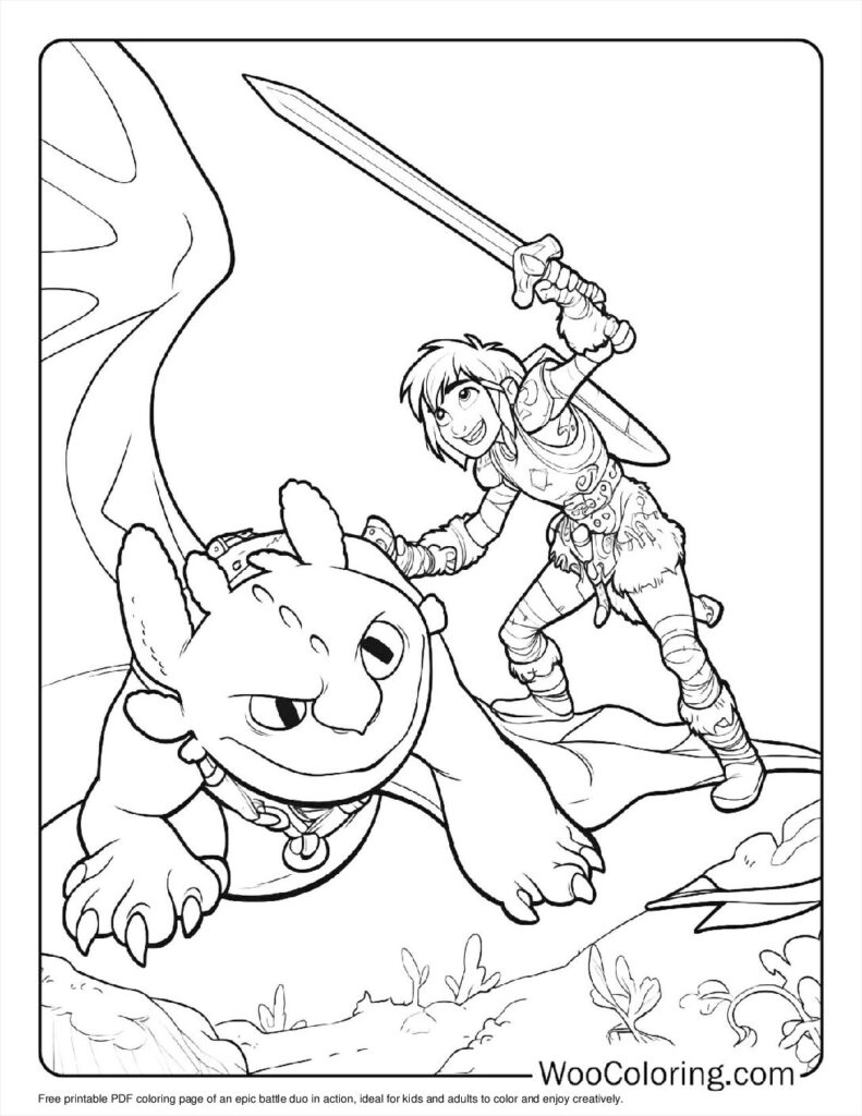 100+ How To Train Your Dragon coloring pages (Free PDF To Print) | Woo ...