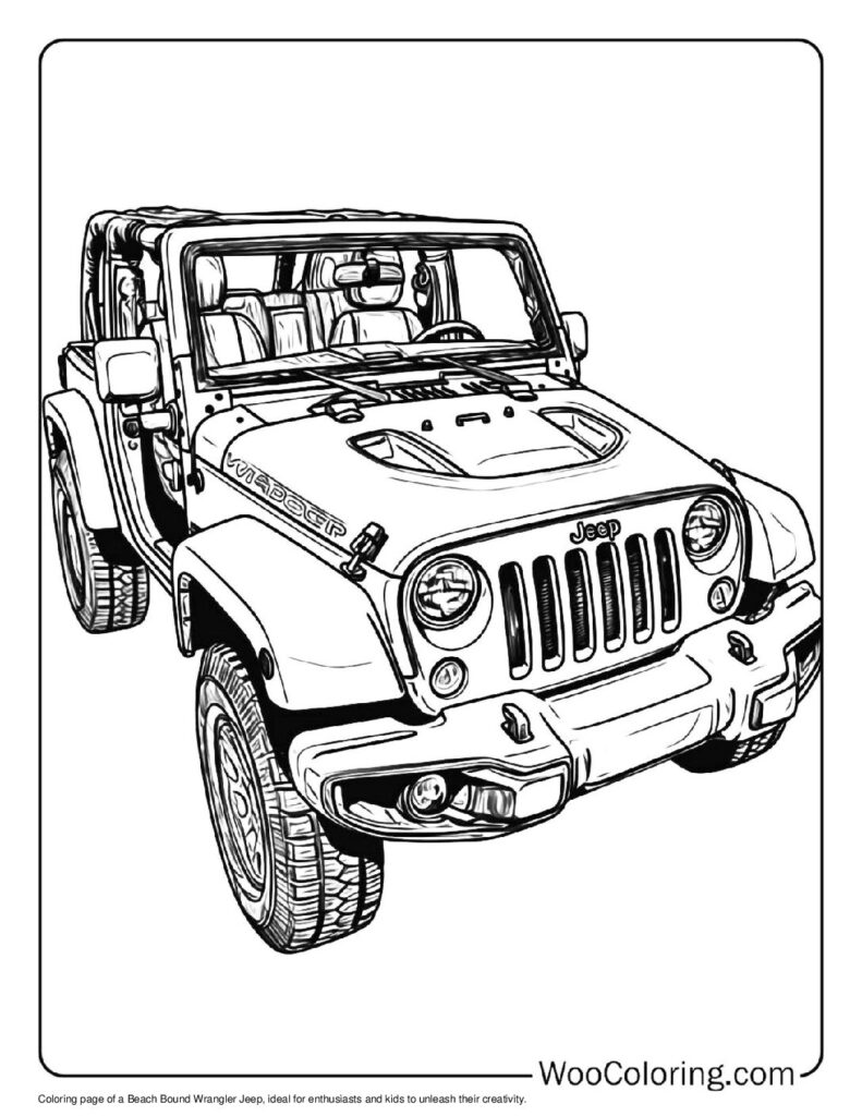 100+ Jeep coloring pages (Free PDF To Print) | Woo Coloring