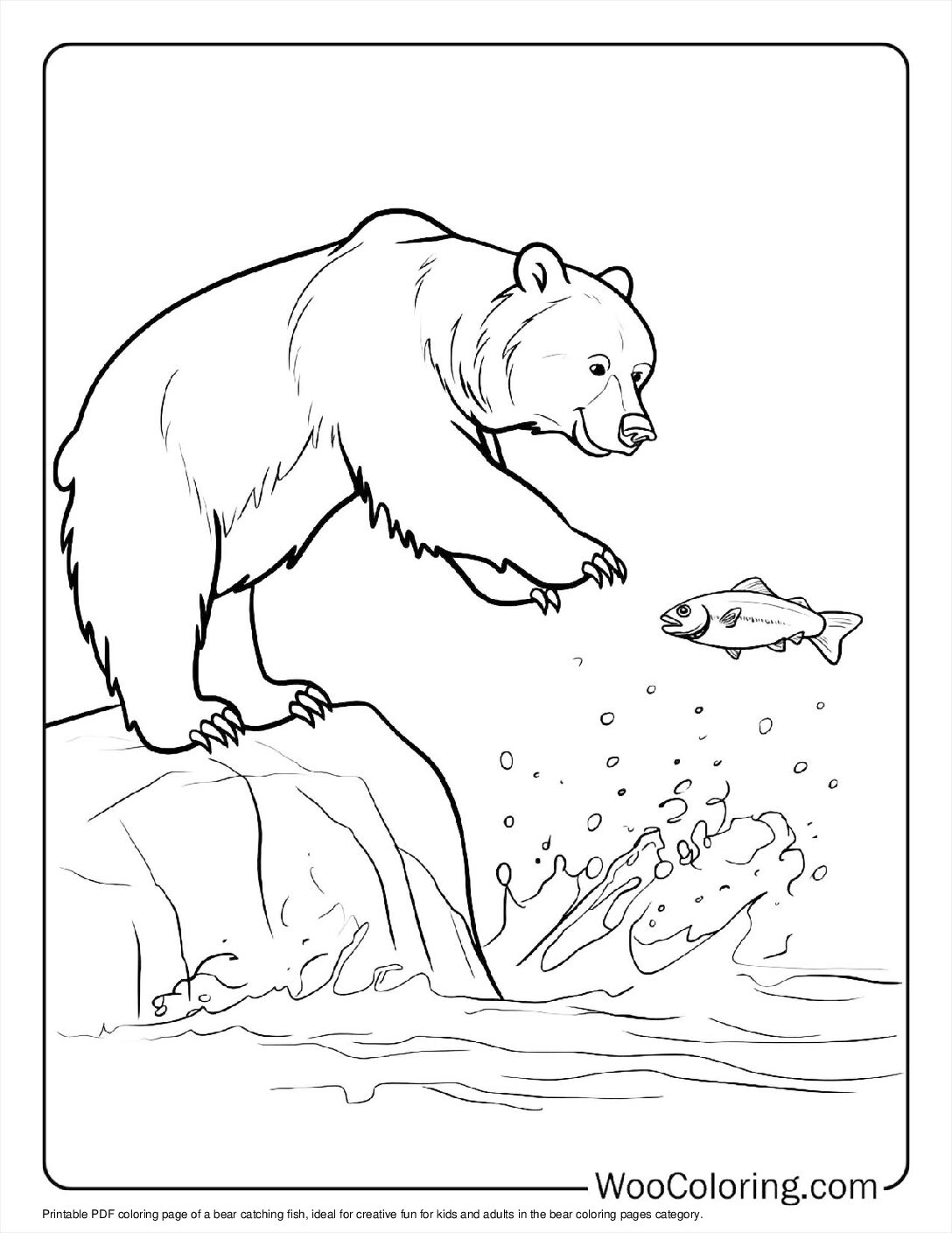 100+ Bear coloring pages (Free PDF To Print) | Woo Coloring