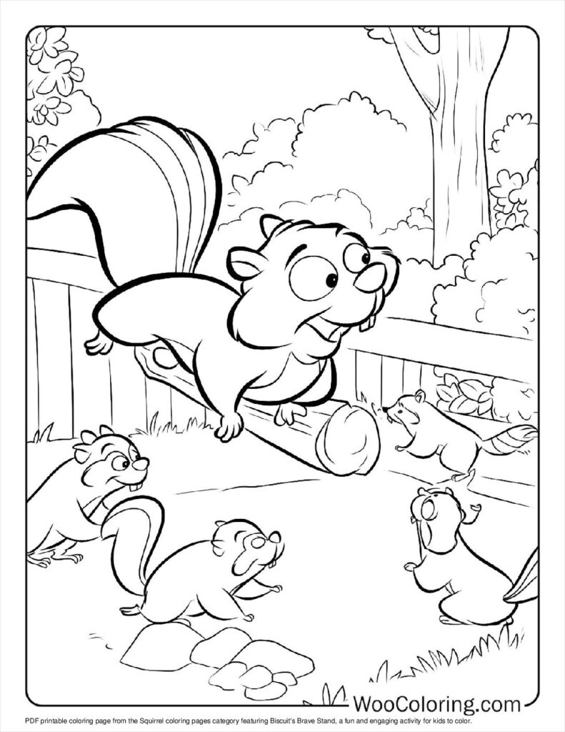 100+ Squirrel coloring pages (Free PDF To Print) | Woo Coloring