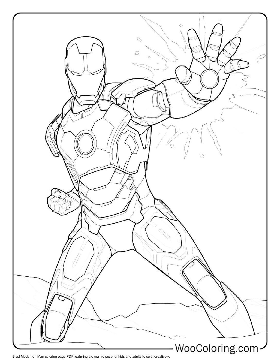 100+ Iron Man coloring pages (Free PDF To Print) | Woo Coloring