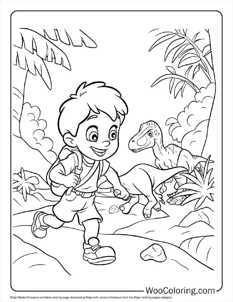 100+ Blippi coloring pages (Free PDF To Print) | Woo Coloring