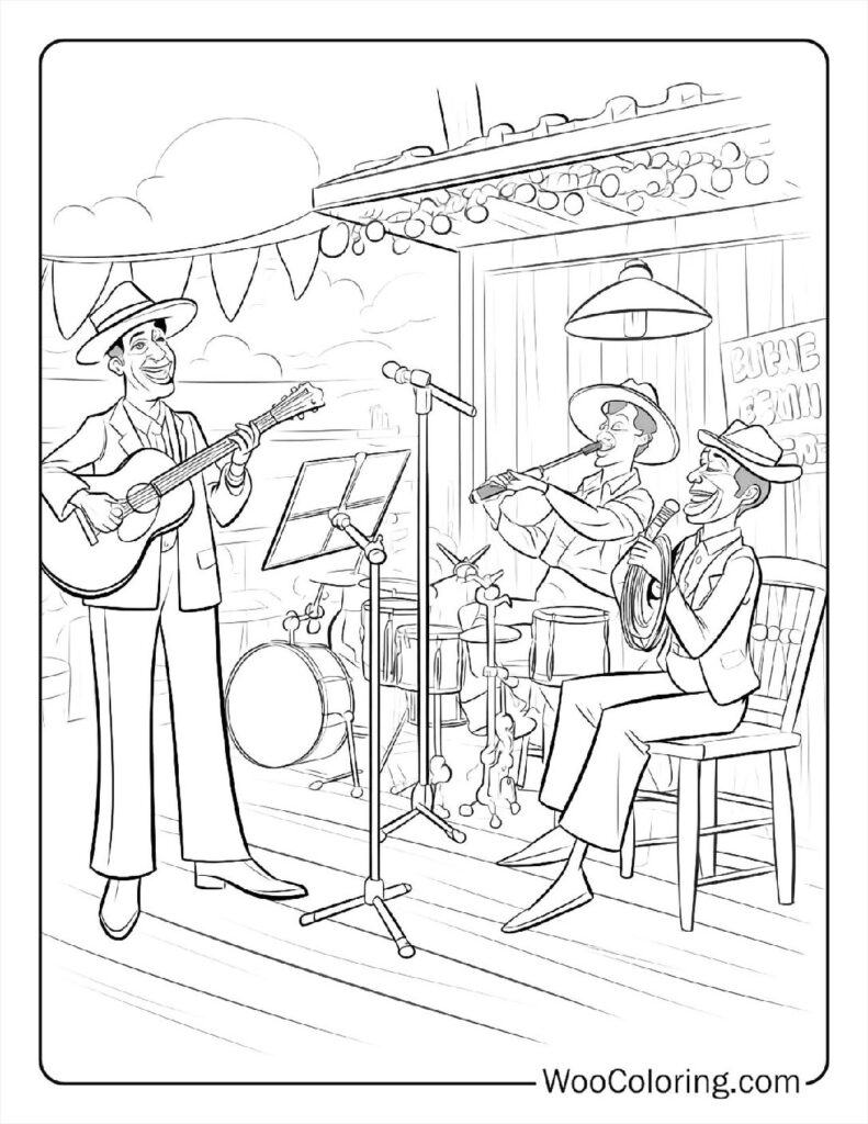 100+ Music coloring pages (Free PDF To Print) | Woo Coloring