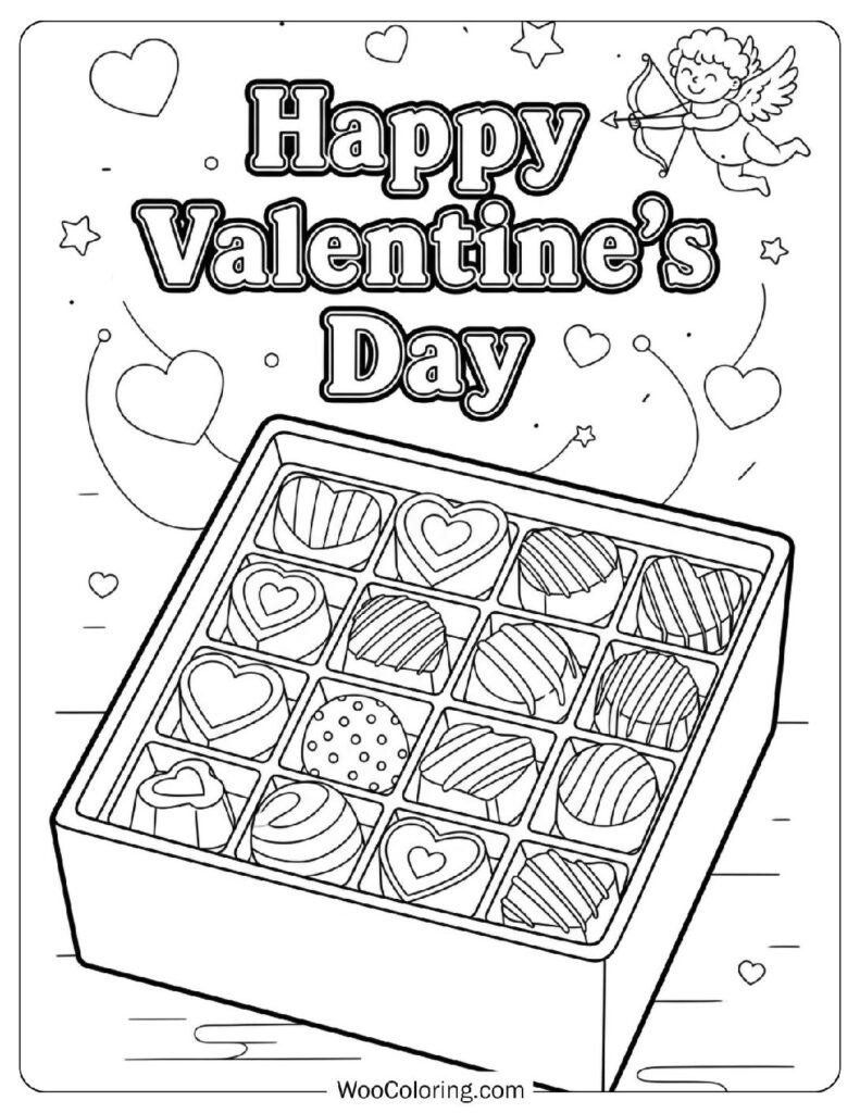 62 Valentine’s Day Coloring Pages (Free PDF To Print) | Woo Coloring