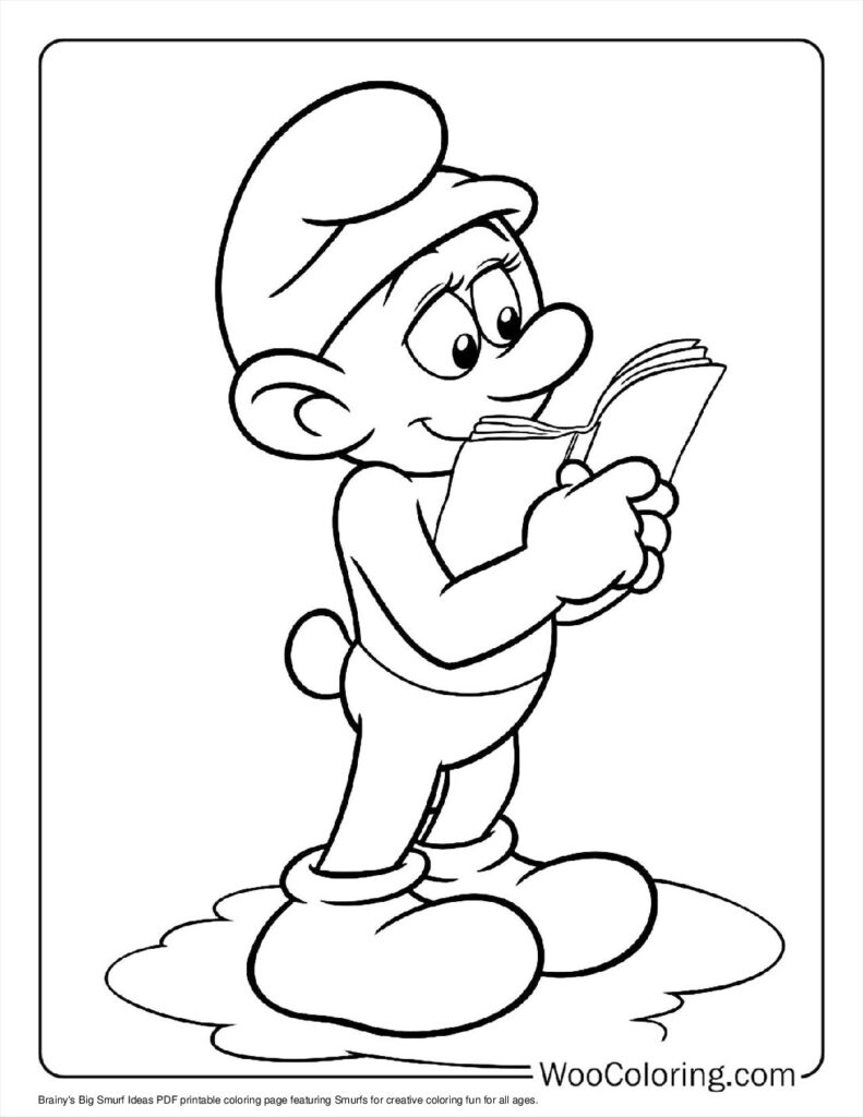 100+ Smurf coloring pages (Free PDF To Print) | Woo Coloring