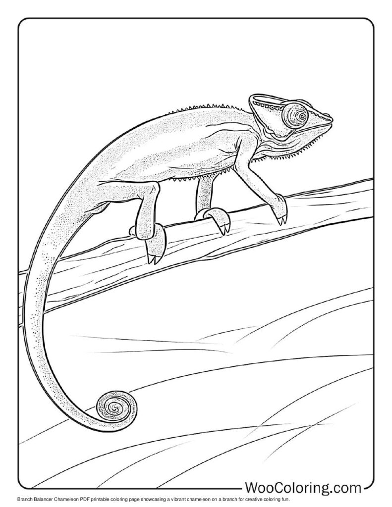 100+ Chameleon coloring pages (Free PDF To Print) | Woo Coloring