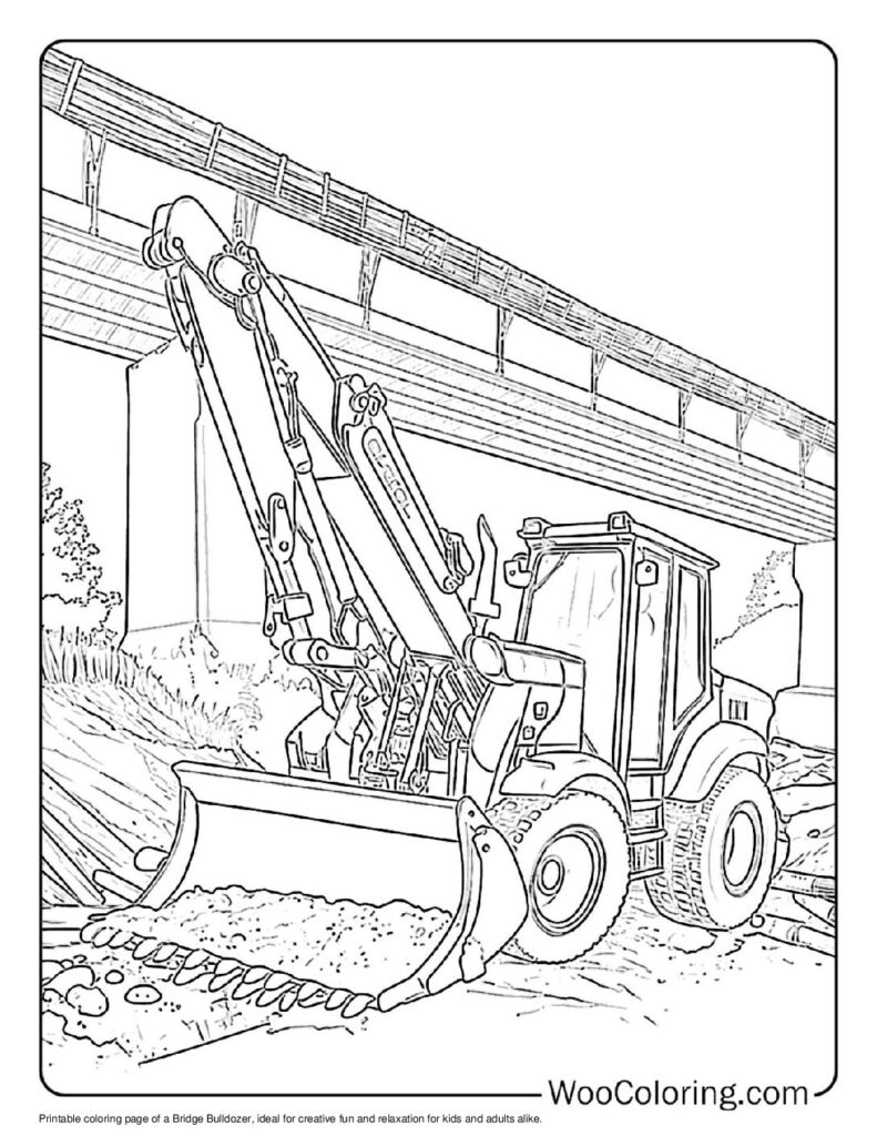 100+ Bulldozer coloring pages (Free PDF To Print) | Woo Coloring