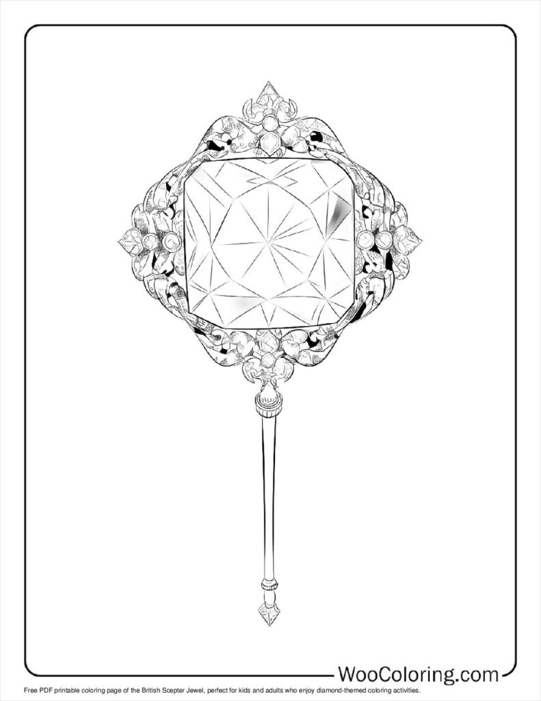 100+ Diamond coloring pages (Free PDF To Print) | Woo Coloring