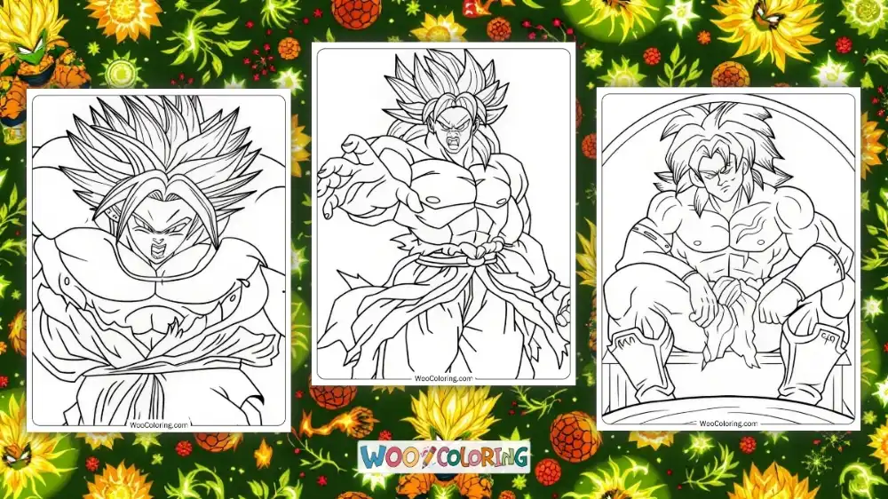 100+ Broly coloring pages (Free PDF To Print) | Woo Coloring