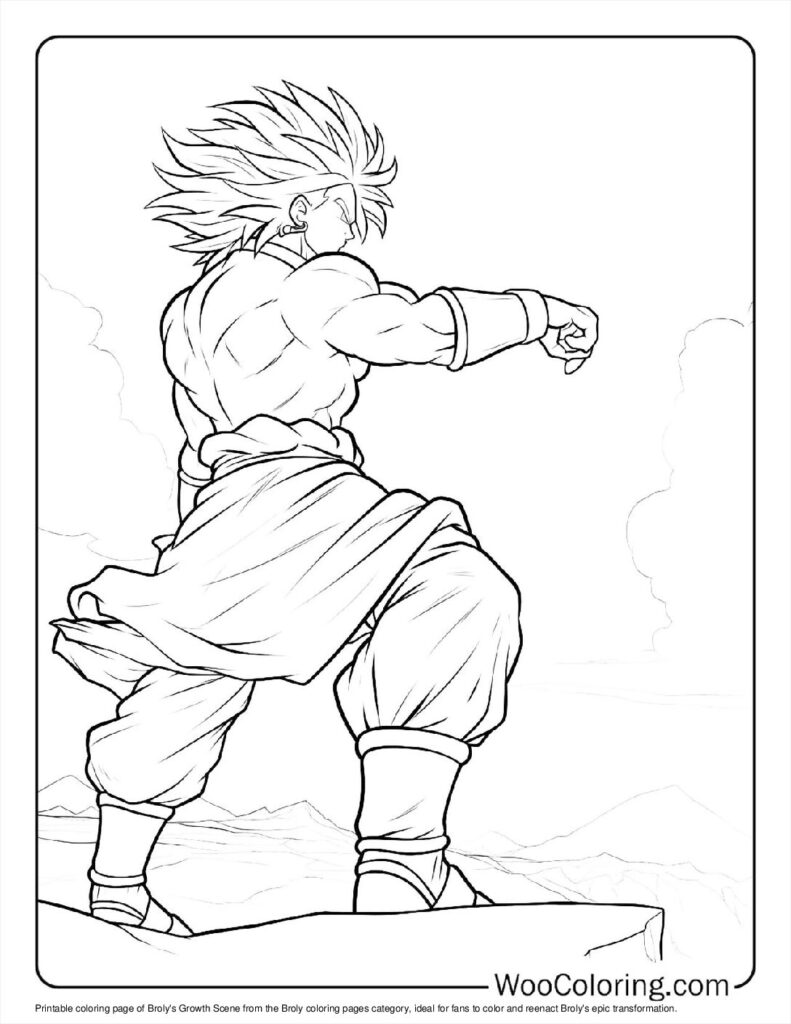 100+ Broly coloring pages (Free PDF To Print) | Woo Coloring