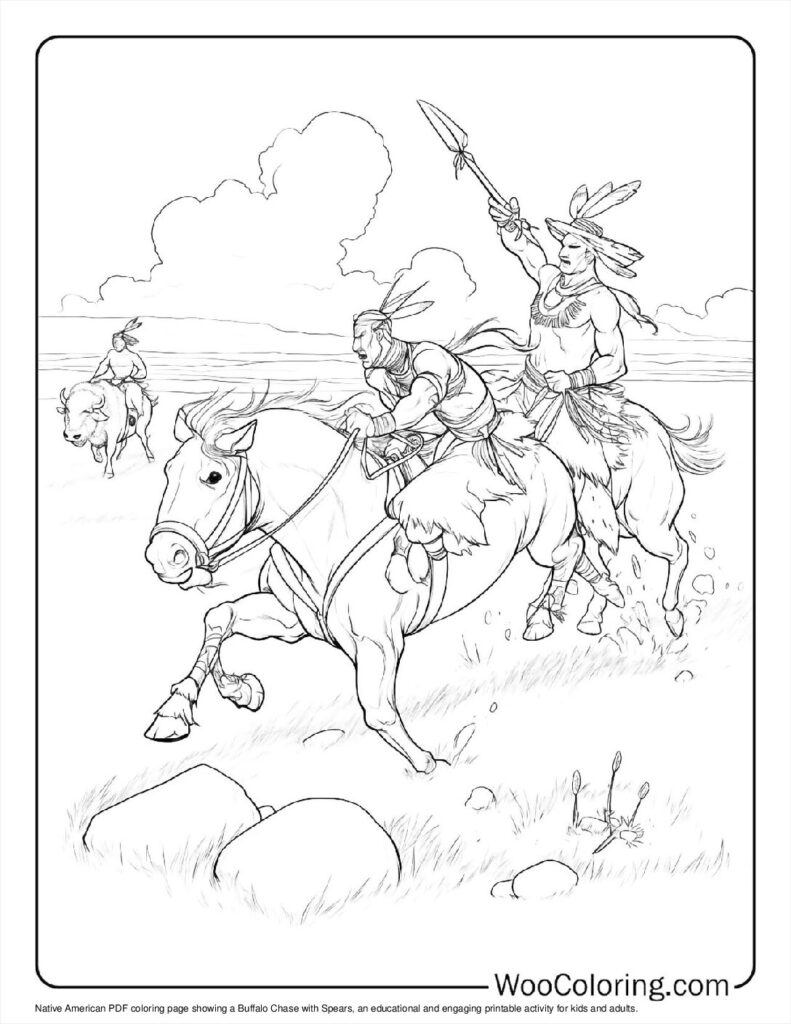 100+ Native American coloring pages (Free PDF To Print) | Woo Coloring