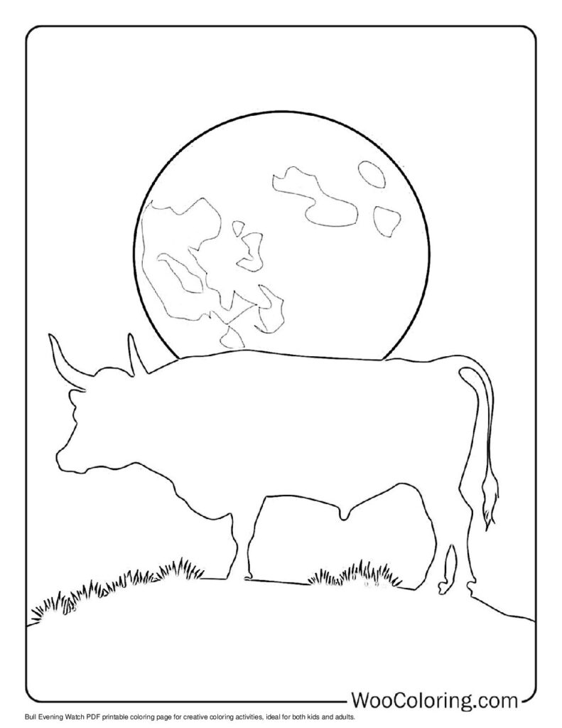 100+ Bull coloring pages (Free PDF To Print) | Woo Coloring