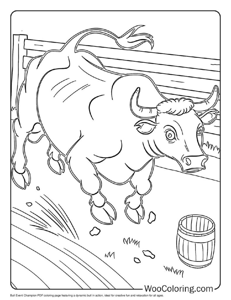 100+ Bull coloring pages (Free PDF To Print) | Woo Coloring