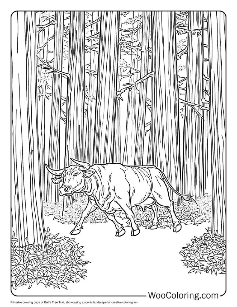 100+ Bull coloring pages (Free PDF To Print) | Woo Coloring